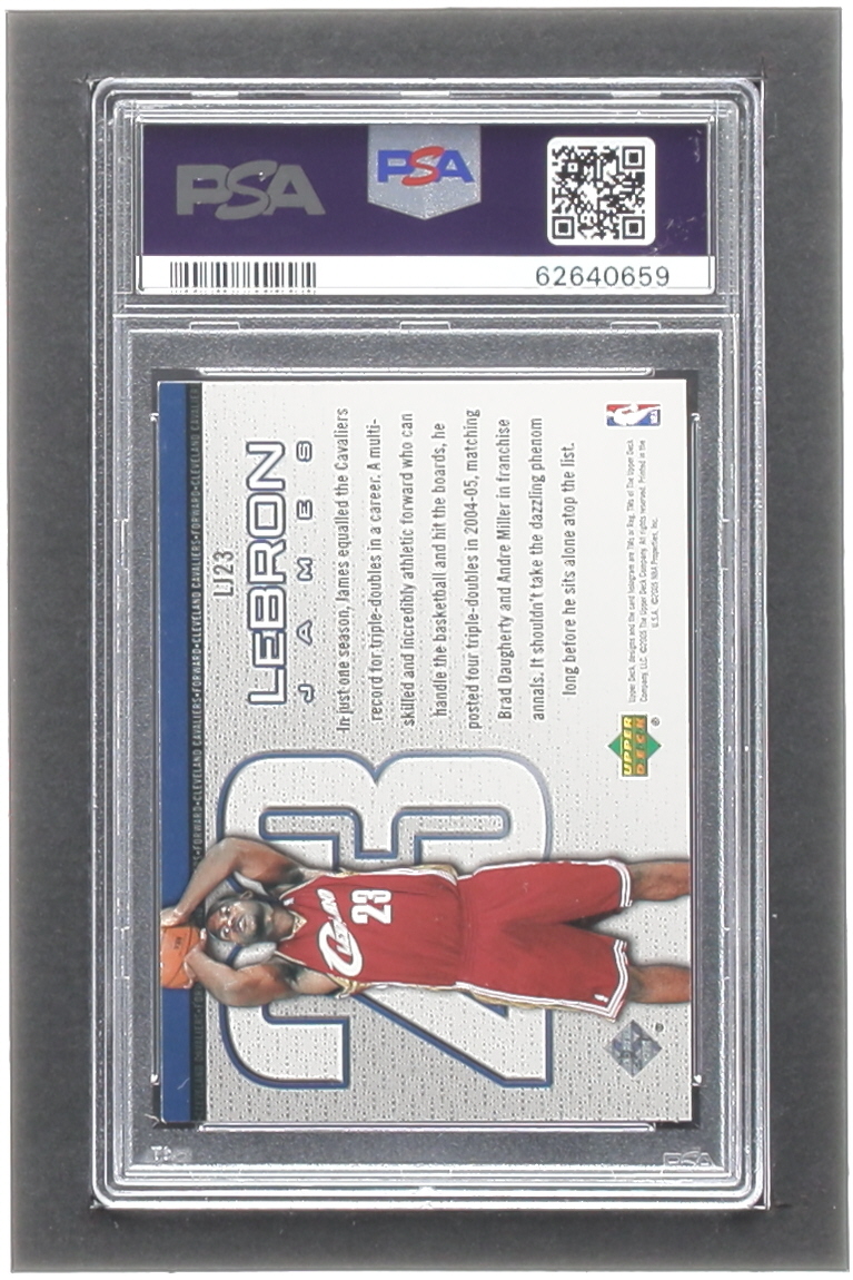 LeBron James 2005-06 Upper Deck LeBron James #LJ23 (PSA 9) | Pristine ...