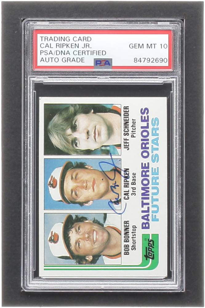 Cal Ripken Jr. Signed Bob Bonner Rc Cal Ripken Rc Jeff Schneider Rc