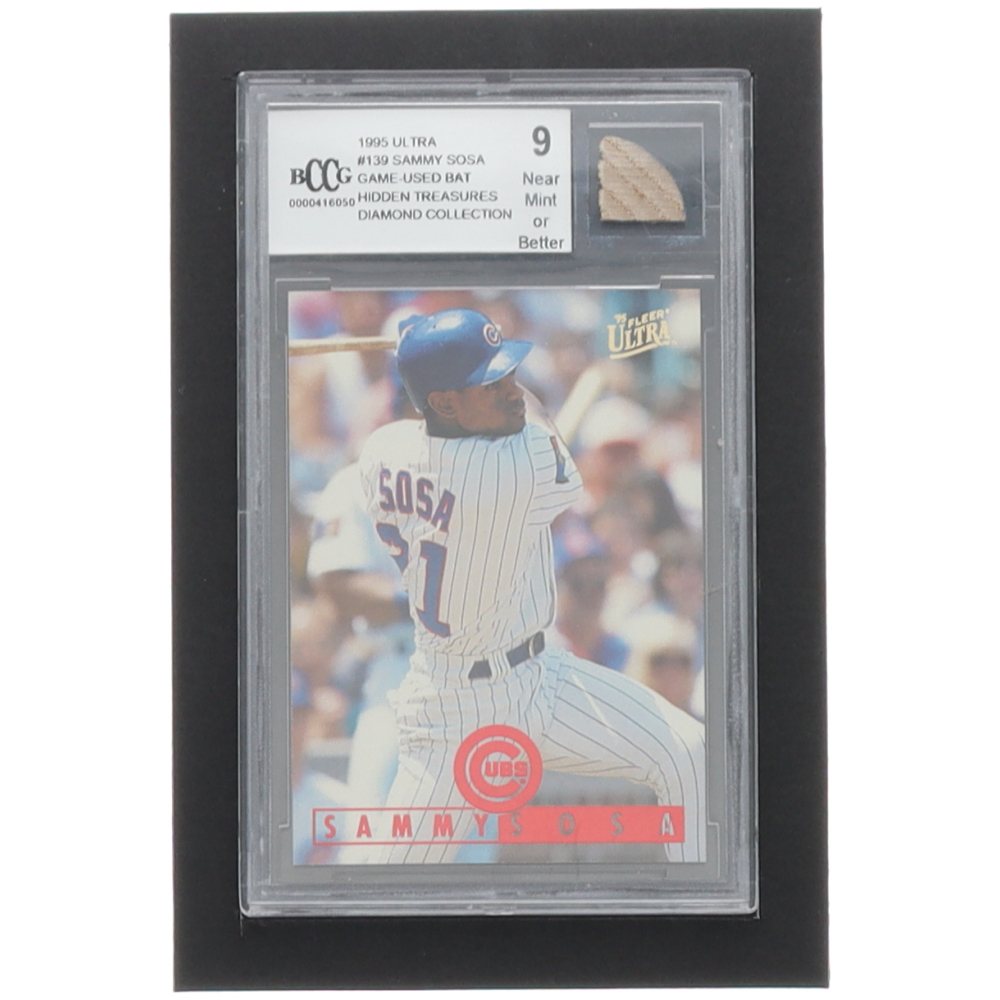 Sammy Sosa 1995 Ultra #139 With Game Used Bat Piece (BCCG 9) | Pristine ...