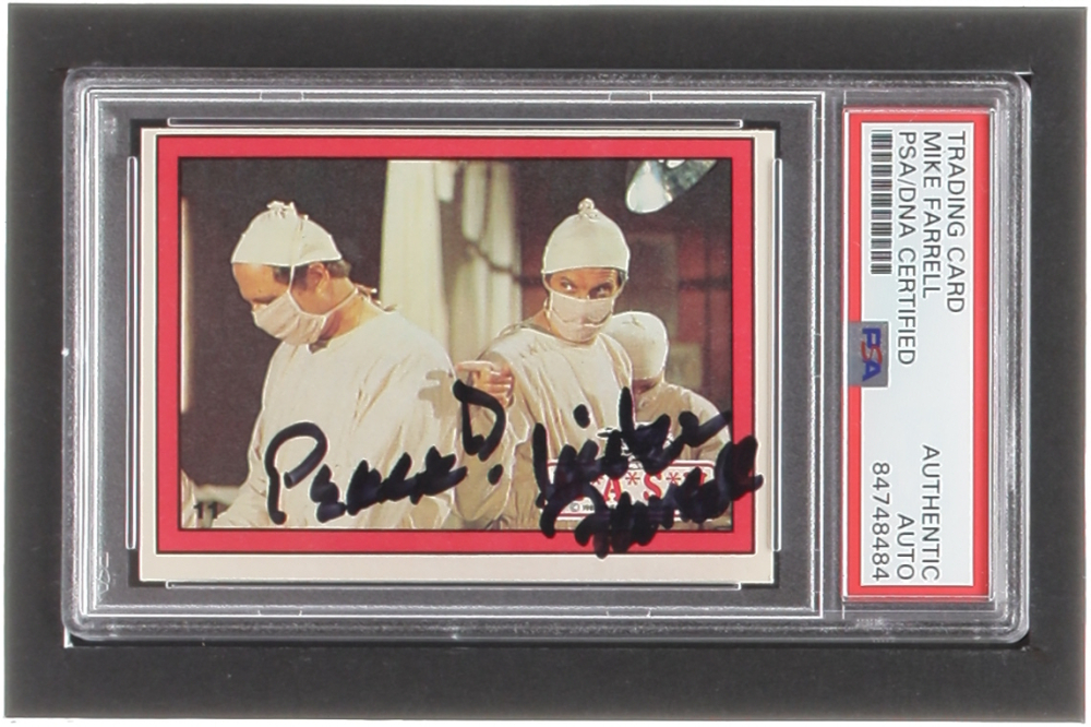 Mike Farrell Signed Custom Trading Card (PSA) | Pristine Auction