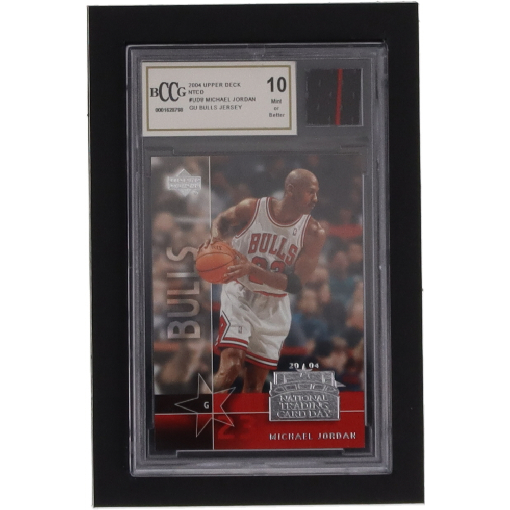Michael Jordan 2004 National Trading Card Day #UD8 with Game-Used ...