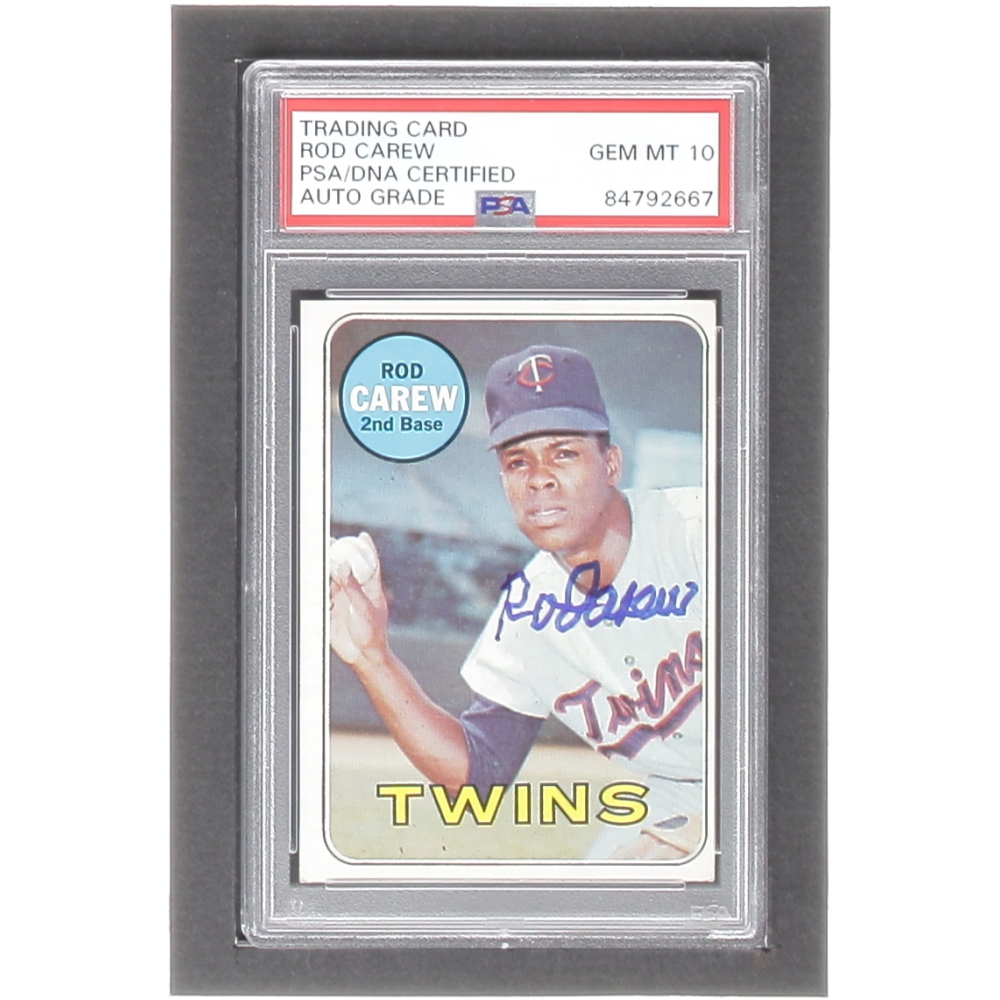 Rod Carew Signed 1969 Topps #510 (PSA) | Pristine Auction