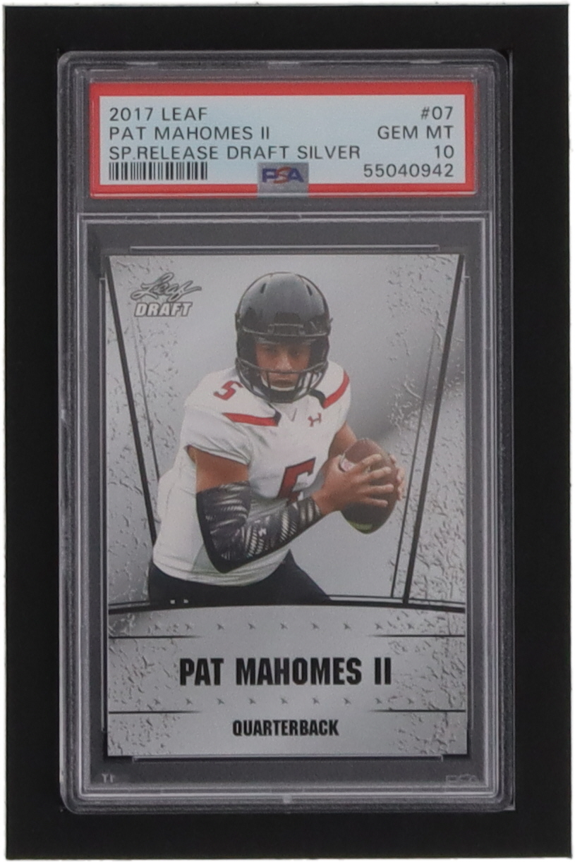 Patrick Mahomes II 2017 Leaf Special Release Draft Silver #07 (PSA 10 ...