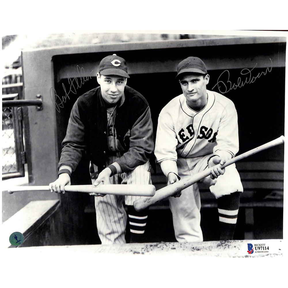 Bob Feller & Bobby Doerr Signed 8x10 Photo (Beckett) | Pristine Auction