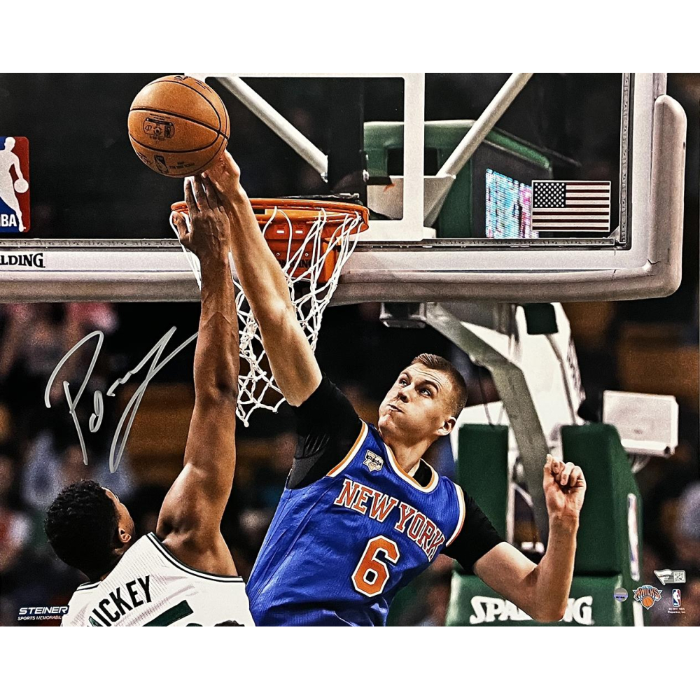 Kristaps Porzingis Signed Knicks 16x20 Photo (Fanatics) | Pristine Auction