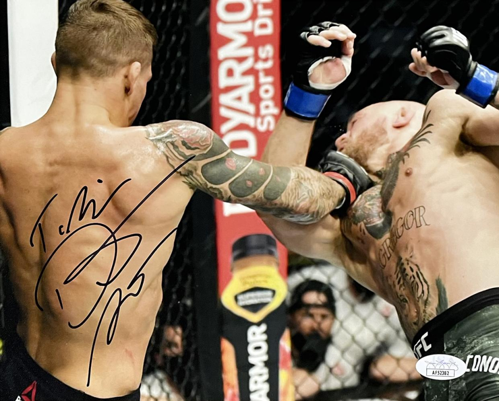 Dustin "The Diamond" Poirier Signed UFC 8x10 Photo (JSA) | Pristine Auction