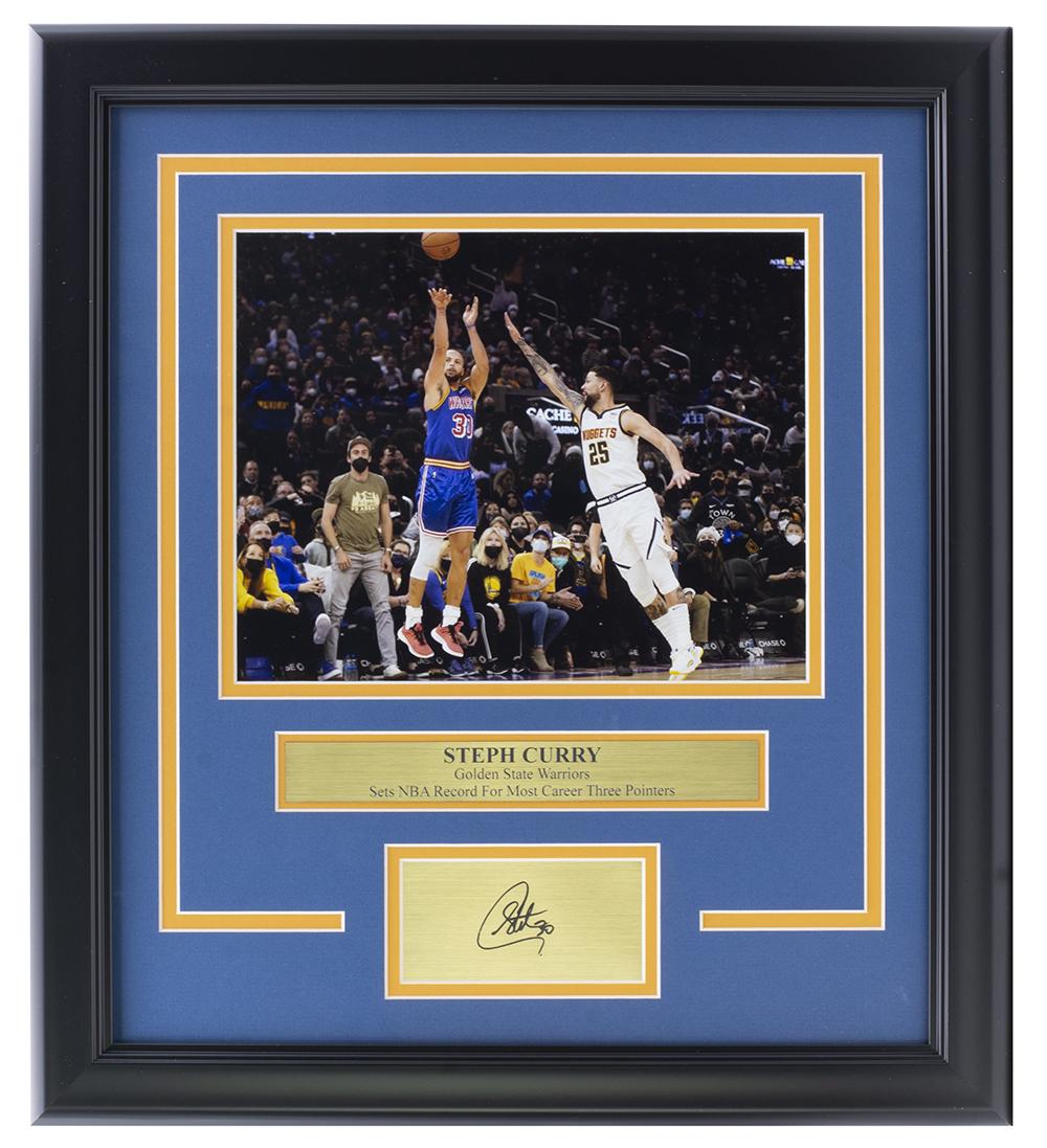 Stephen Curry Warriors Custom Framed Photo Display | Pristine Auction