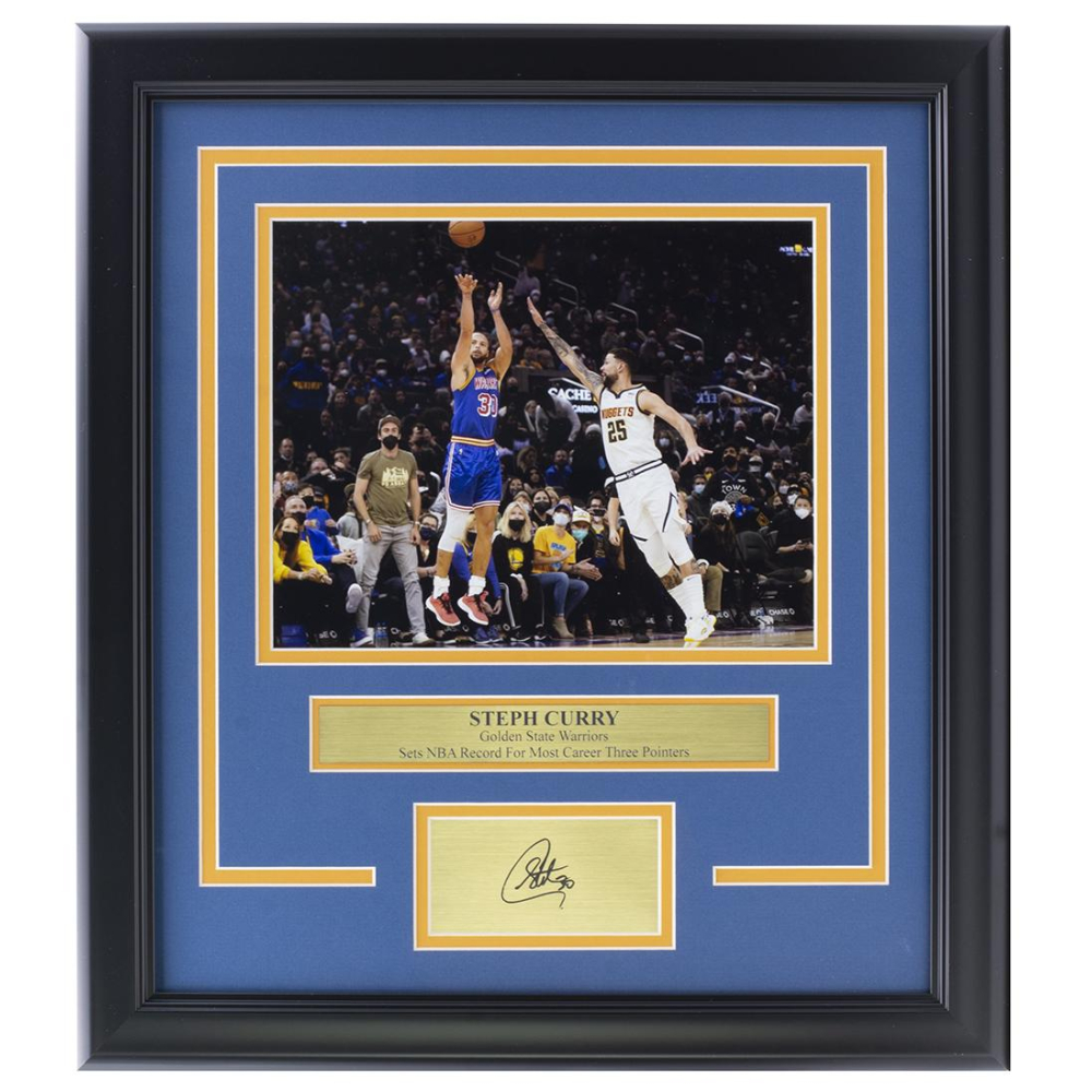 Stephen Curry Warriors Custom Framed Photo Display | Pristine Auction