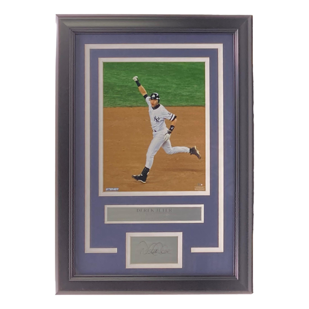 Derek Jeter Yankees Custom Framed Photo | Pristine Auction