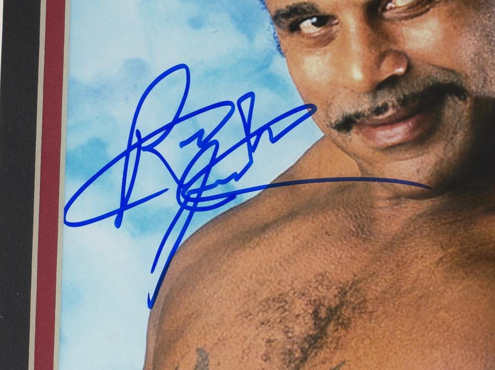 Rocky Johnson Signed WWE Custom Framed Photo (JSA) | Pristine Auction