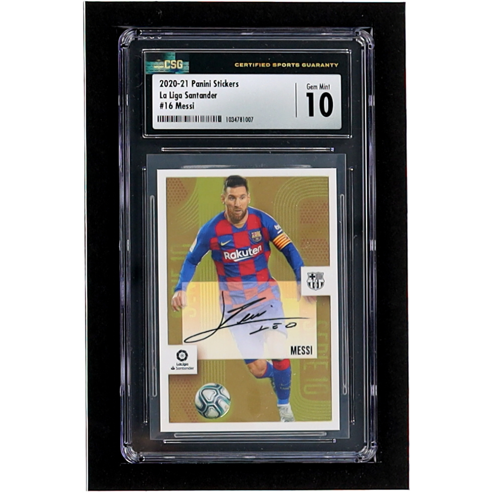 Lionel Messi 2020-21 Panini Stickers La Liga Santander #16 (CSG 10 ...