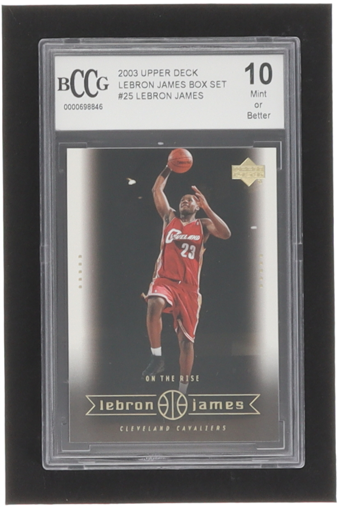 LeBron James 2003 Upper Deck LeBron James Box Set #25 On the Rise RC ...