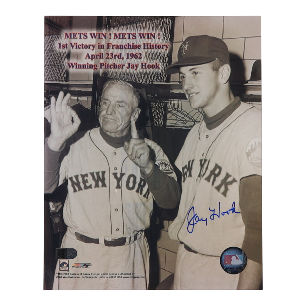Jay Hook Signed Mets 8x10 Photo (AIV) | Pristine Auction
