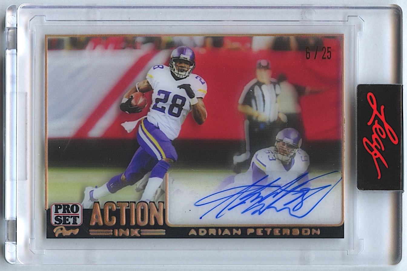 Adrian Peterson 2023 Pro Set Pure Action Ink Autographs #AI-AP1 Bronze ...