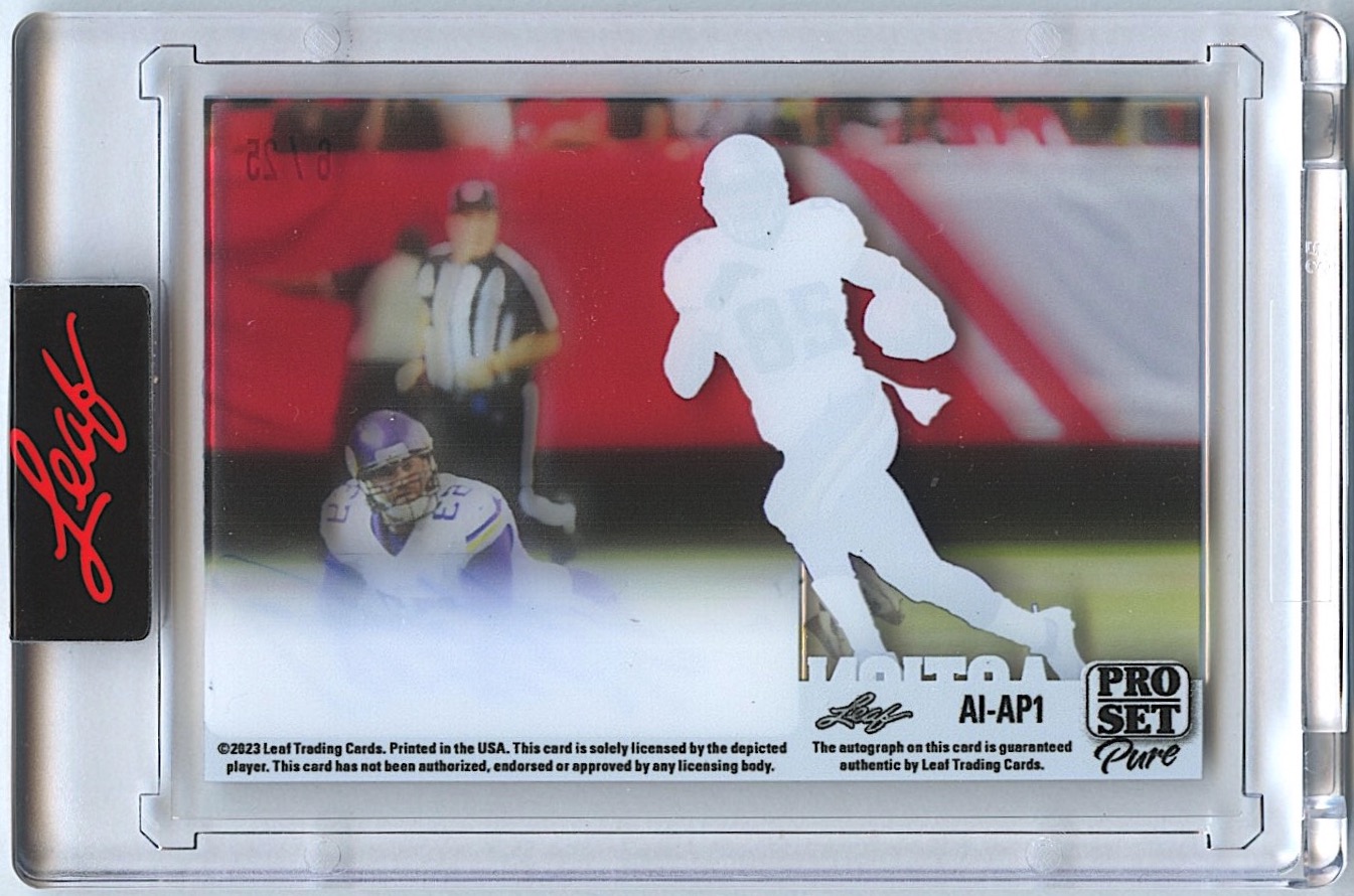 Adrian Peterson 2023 Pro Set Pure Action Ink Autographs #AI-AP1 Bronze ...