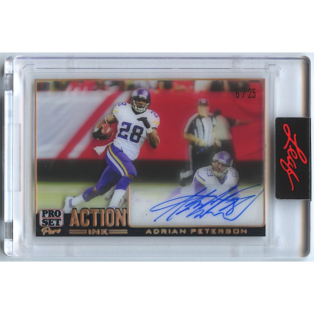 Adrian Peterson 2023 Pro Set Pure Action Ink Autographs #AI-AP1 Bronze ...