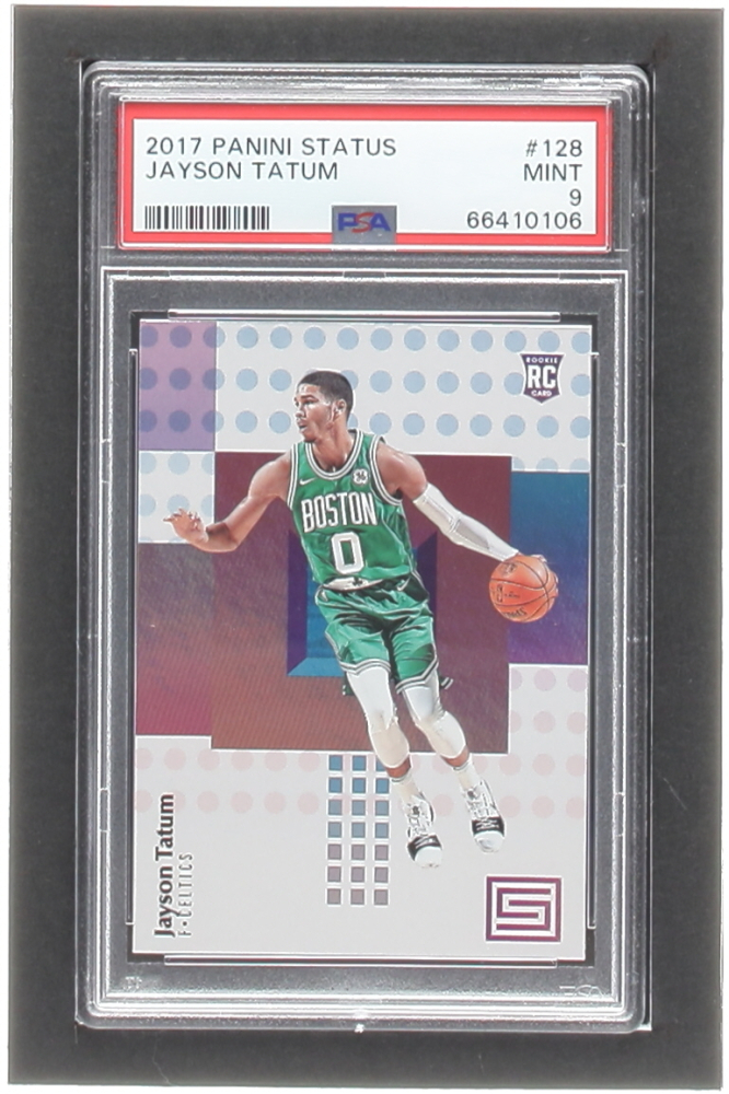 Jayson Tatum 2017-18 Panini Status #128 RC (PSA 9) | Pristine Auction