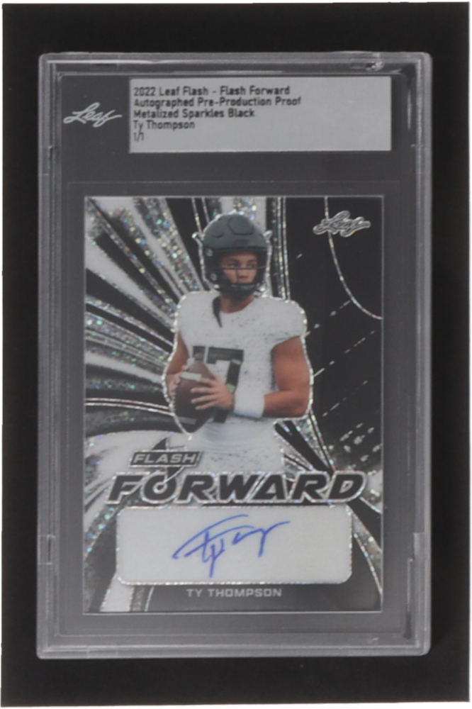 Ty Thompson 2022 Leaf Flash Flash Forward Autographs Pre-Production ...