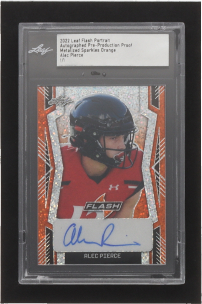 Alec Pierce 2022 Leaf Flash Portrait Autographs Pre-Production Proofs ...