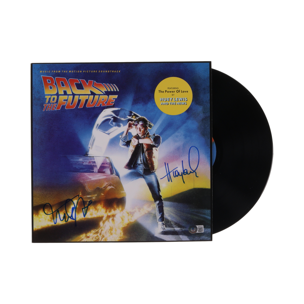 Michael J. Fox & Huey Lewis Signed "Back To The Future" Vinyl Record ...