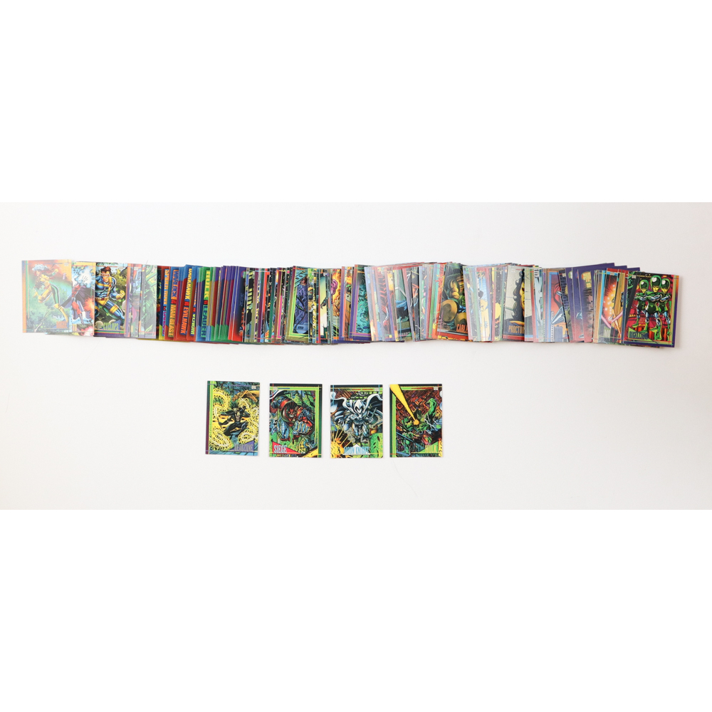 1993 SkyBox Marvel Masterpieces Complete Set of (90) Cards with Hulk #1 ...