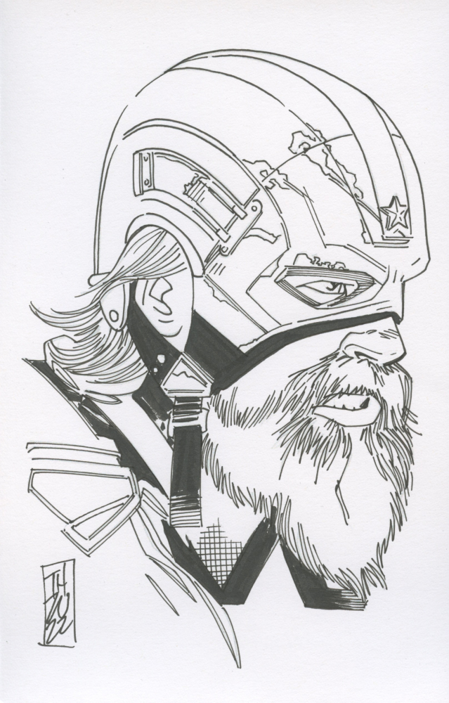 The Red Guardian | Marvel Comics - Signed ORIGINAL Drawing by Tom ...