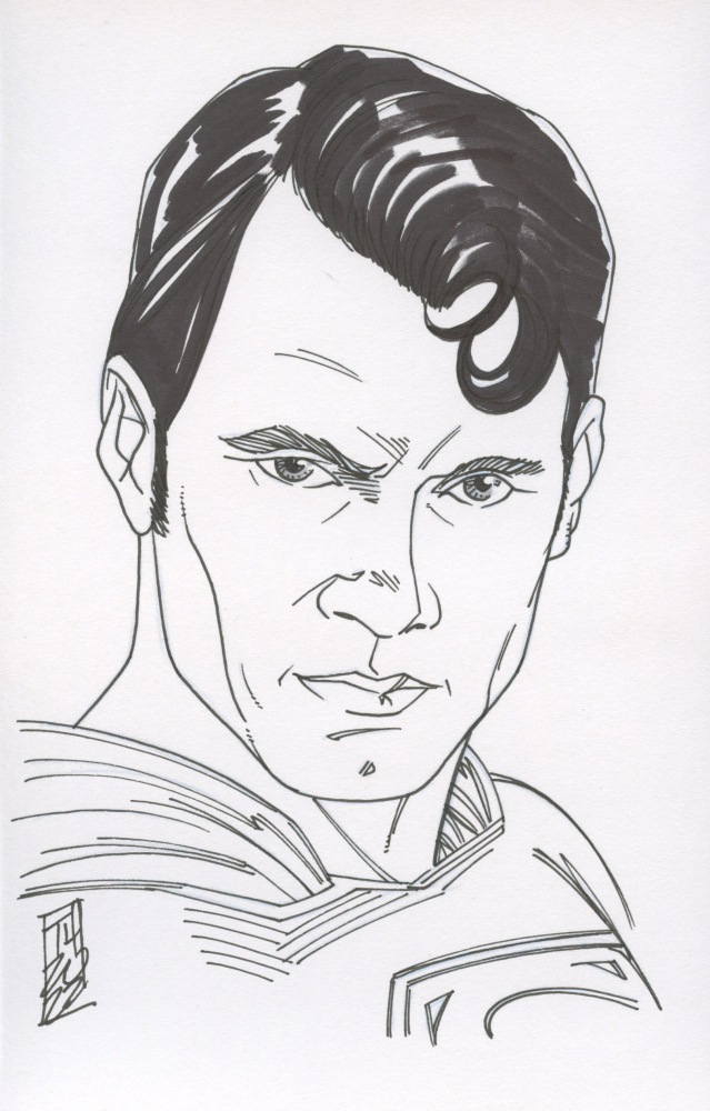 Superman | DC Comics - Signed ORIGINAL Drawing by Tom Hodges (1/1 ...