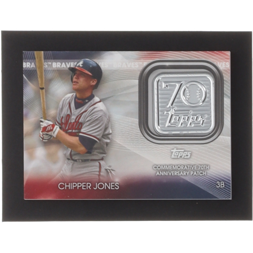 Chipper Jones 2021 Topps 70th Anniversary Commemorative Logo Patches ...