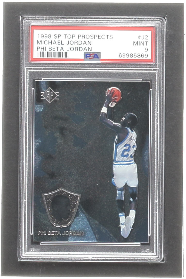 Michael Jordan 1998 SP Top Prospects Phi Beta Jordan #J2 (PSA 9 ...