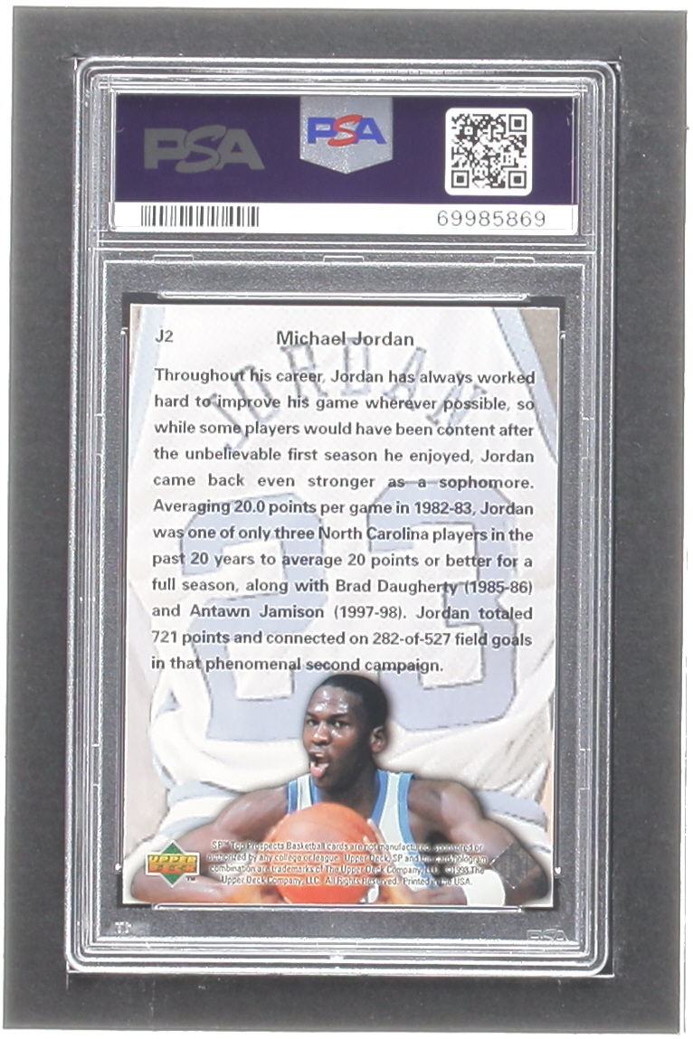 Michael Jordan 1998 SP Top Prospects Phi Beta Jordan #J2 (PSA 9 ...