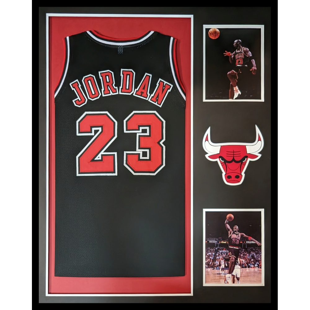 Michael Jordan Custom Framed Chicago Bulls Jersey Display | Pristine ...