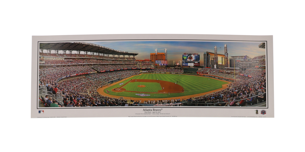 2017 Atlanta Braves "First Pitch" Truist Park Panoramic Photo ...
