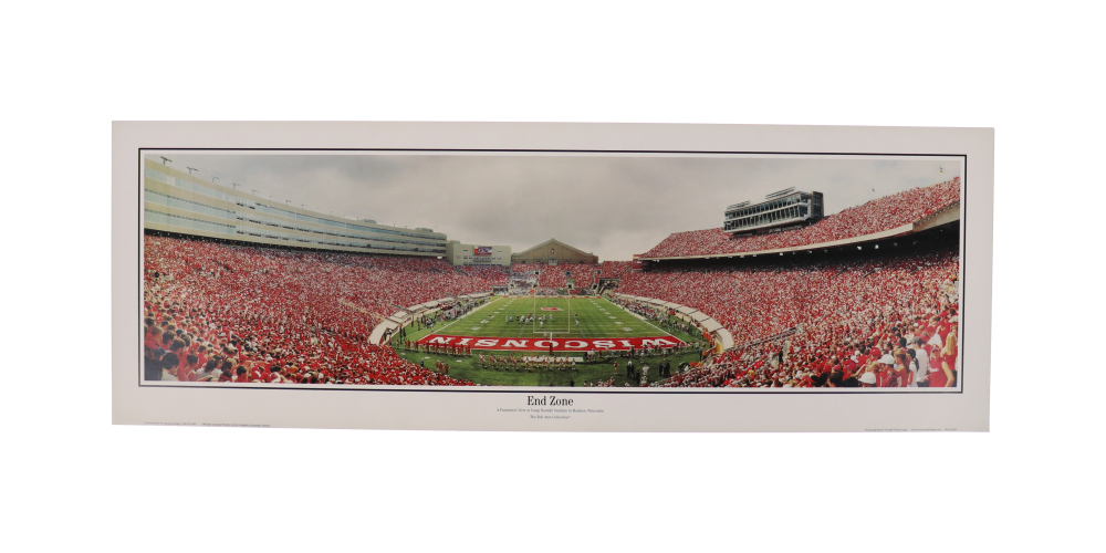 "End Zone" Camp Randall Stadium Panoramic Photo | Pristine Auction