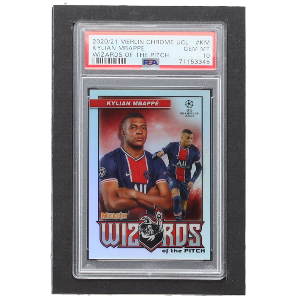 Kylian Mbappe 2020-21 Merlin UEFA Champions League Wizards of the Pitch ...