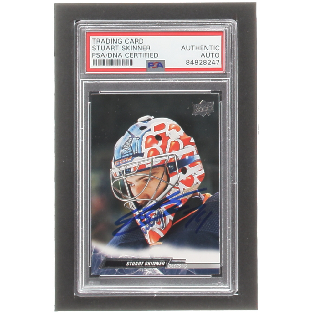 Stuart Skinner Signed 2022-23 Upper Deck #72 (PSA) | Pristine Auction