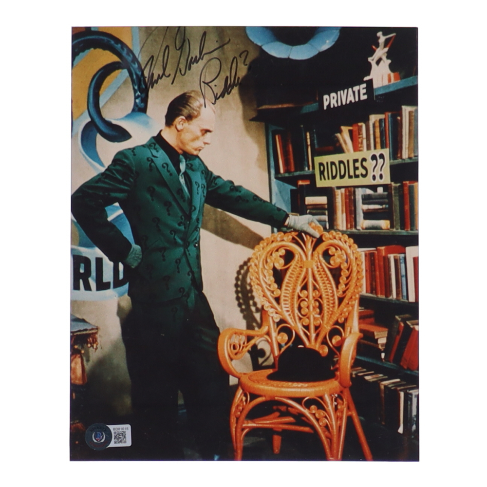 Frank Gorshin Signed "Batman" 8x10 Photo Inscribed "Riddler?" (Beckett ...