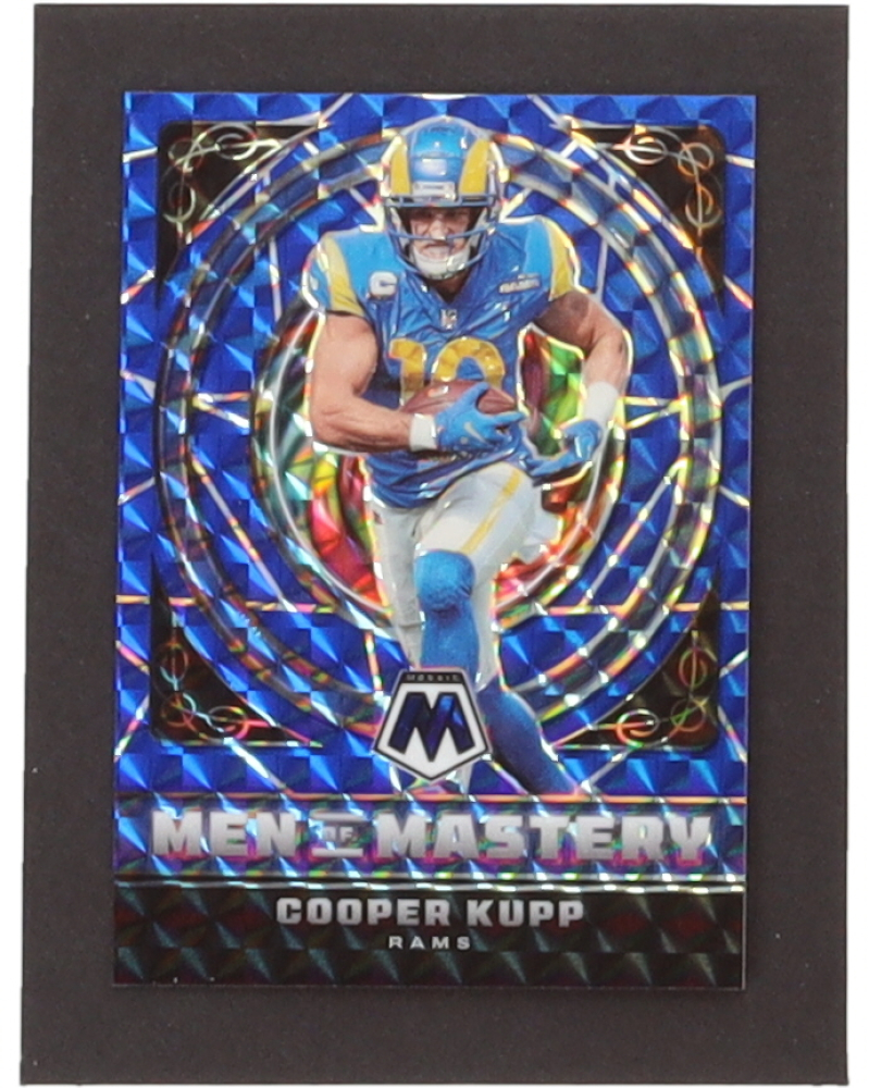 Cooper Kupp 2022 Panini Mosaic Men of Mastery Mosaic Blue #12 #94/99 ...