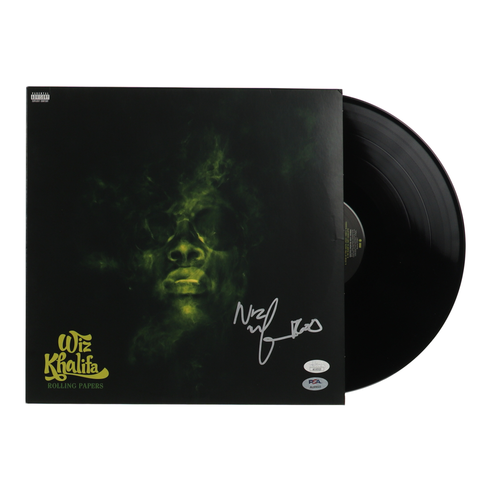 Wiz Khalifa Signed "Rolling Papers" Vinyl Record Album Inscribed "TGOD ...