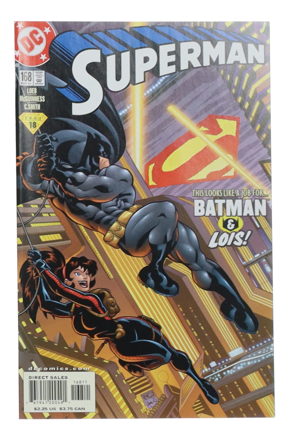 2001 "Superman" Issue #168 DC Comic Book | Pristine Auction