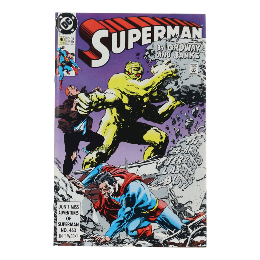 1990 "Superman" Issue #40 DC Comic Book | Pristine Auction