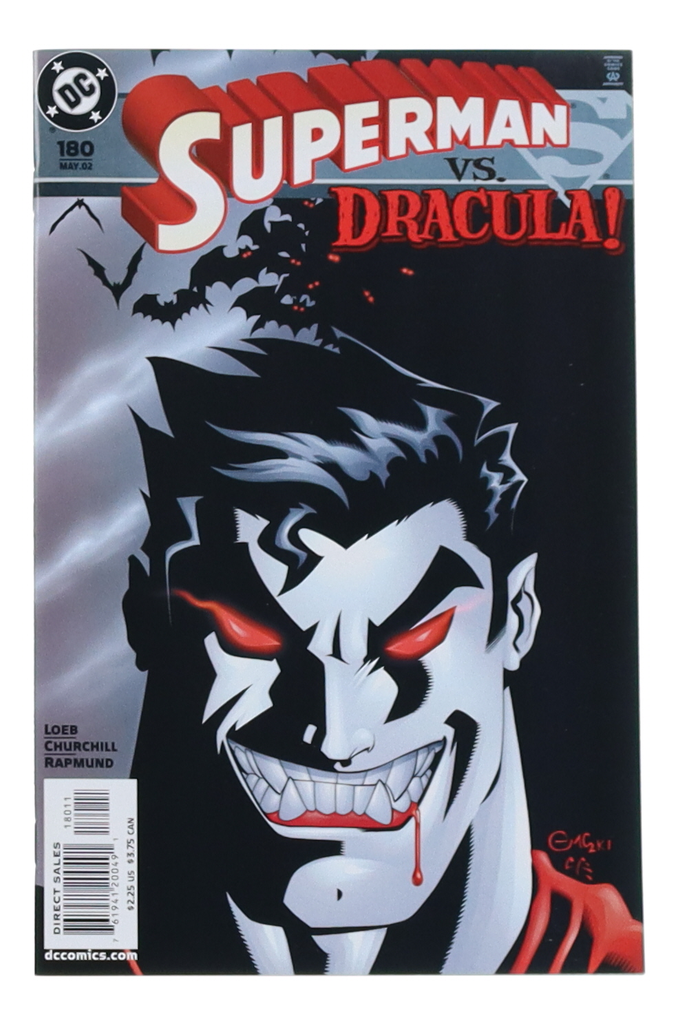 2002 "Superman" Issue #180 DC Comic Book | Pristine Auction