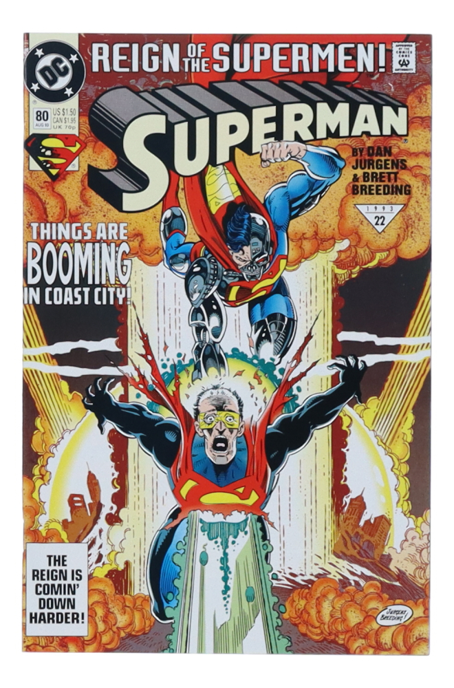 1993 "Superman" Issue #80 DC Comic Book | Pristine Auction