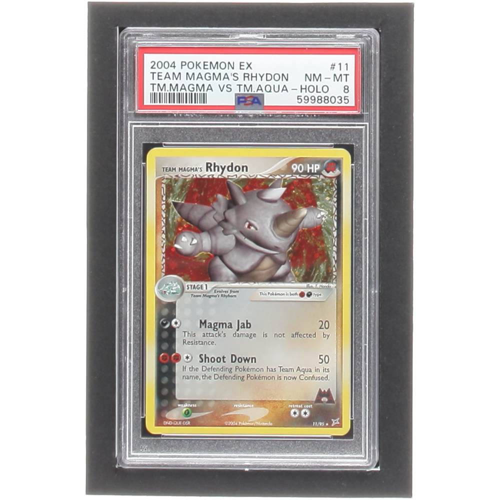 Team Magma's Rhydon Pokemon 2004 EX Team Magma vs Team Aqua #11 Holo ...