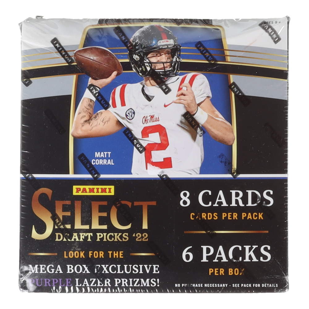 2022 Panini Select Draft Picks Football Mega Box with (6) Packs ...