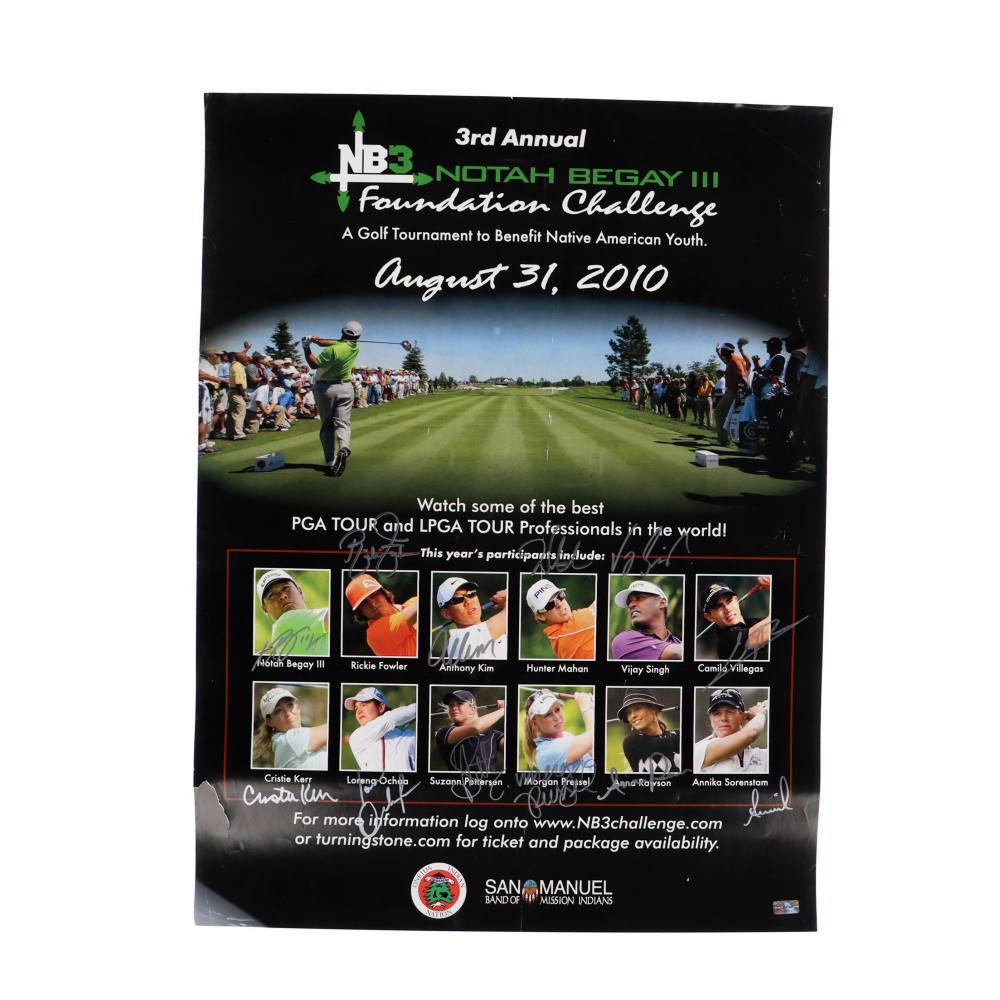 2020 NB3 Foundation Challenge Poster Signed by (12) with Notah Begay ...