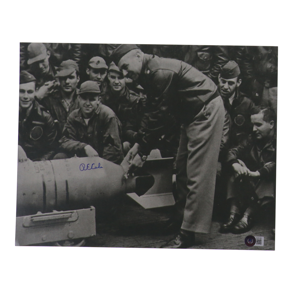 Richard E. Cole Signed WWII 11x14 Photo (Beckett) | Pristine Auction