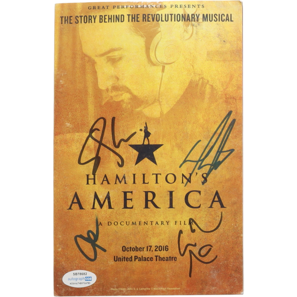 Lin-Manuel Miranda, Daveed Diggs, Jonathan Groff & Christopher Jackson ...