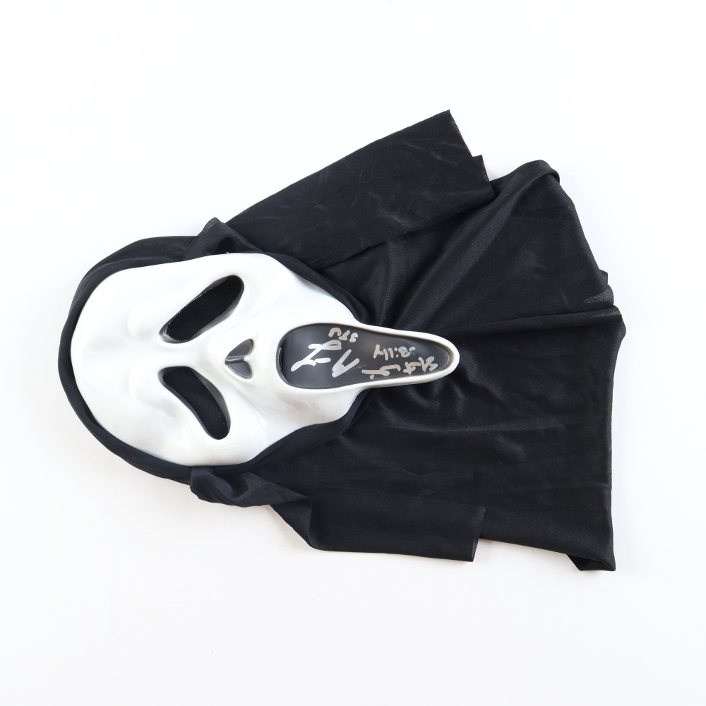 Skeet Ulrich & Matthew Lillard Signed "Scream" Ghostface Mask Inscribed ...