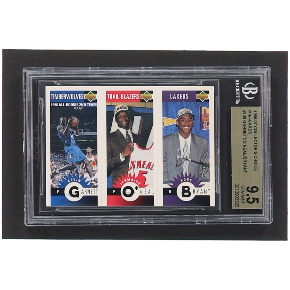 Kobe Bryant / Jermaine O'Neal / Kevin Garnett 1996-97 Collector's ...