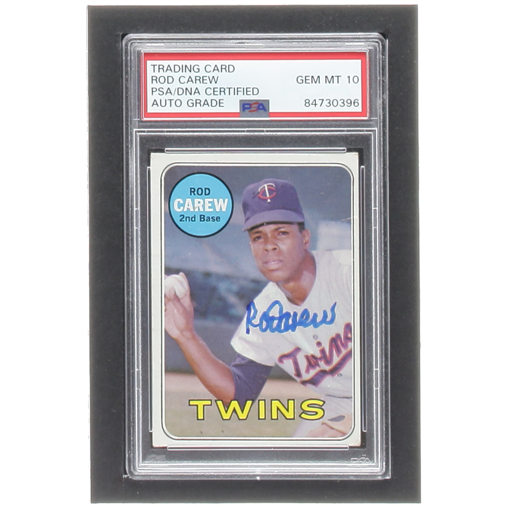 Rod Carew Signed 1969 Topps #510 (PSA) | Pristine Auction